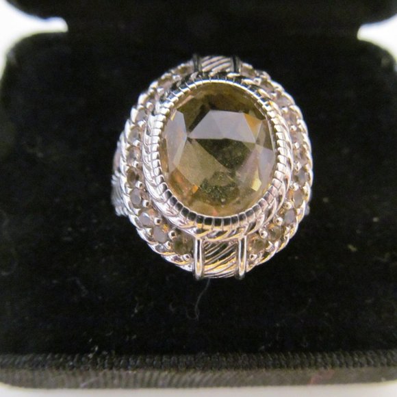 Judith Ripka | Jewelry | New Judith Ripka 925 Silver Citrine Ring Size ...